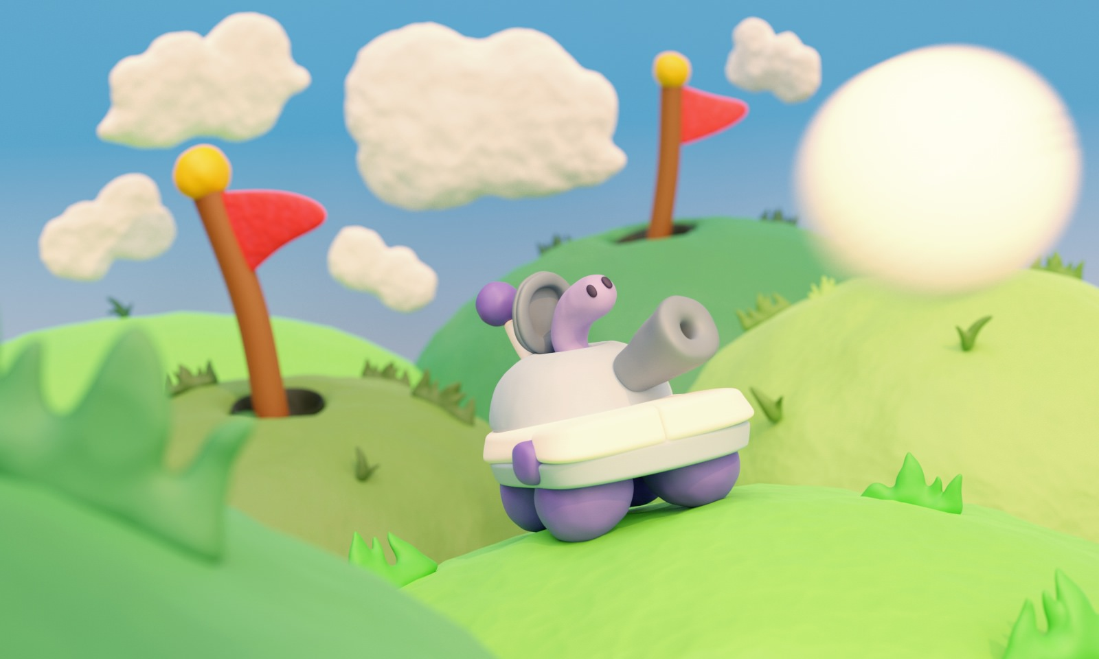 Playdate game Fore! Track