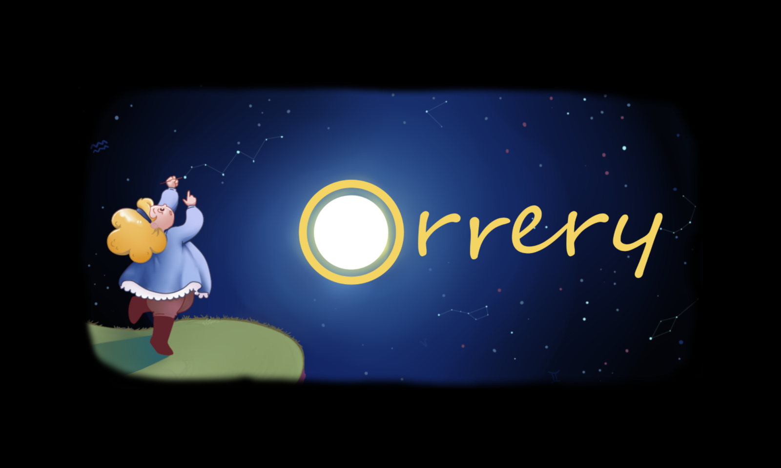 Playdate game Orrery