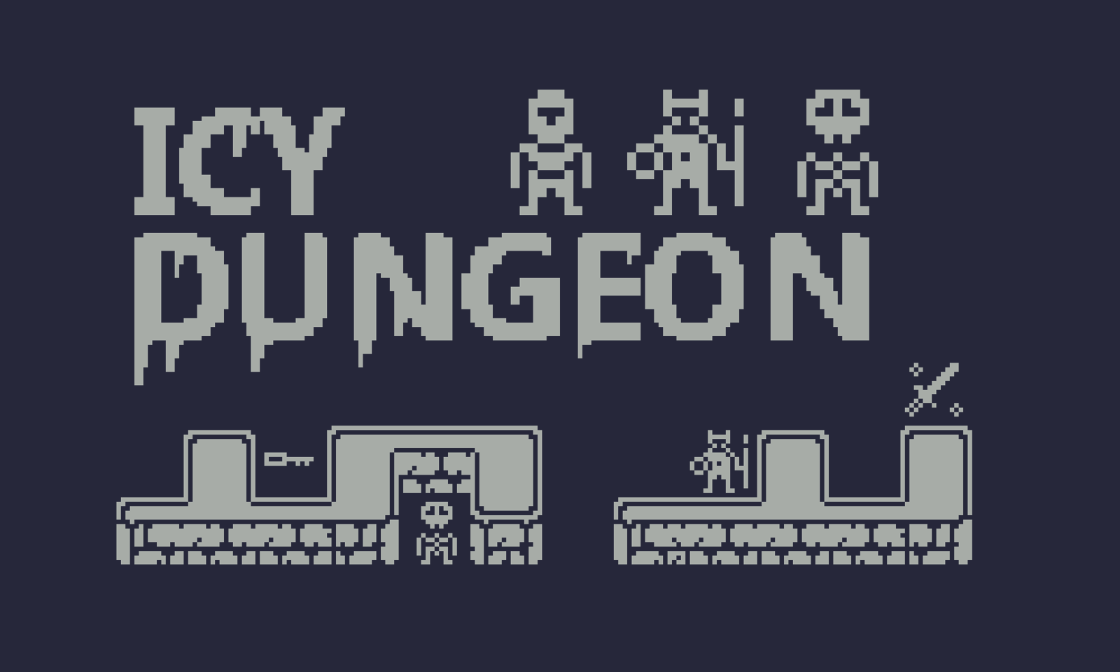 Playdate game ICY DUNGEON