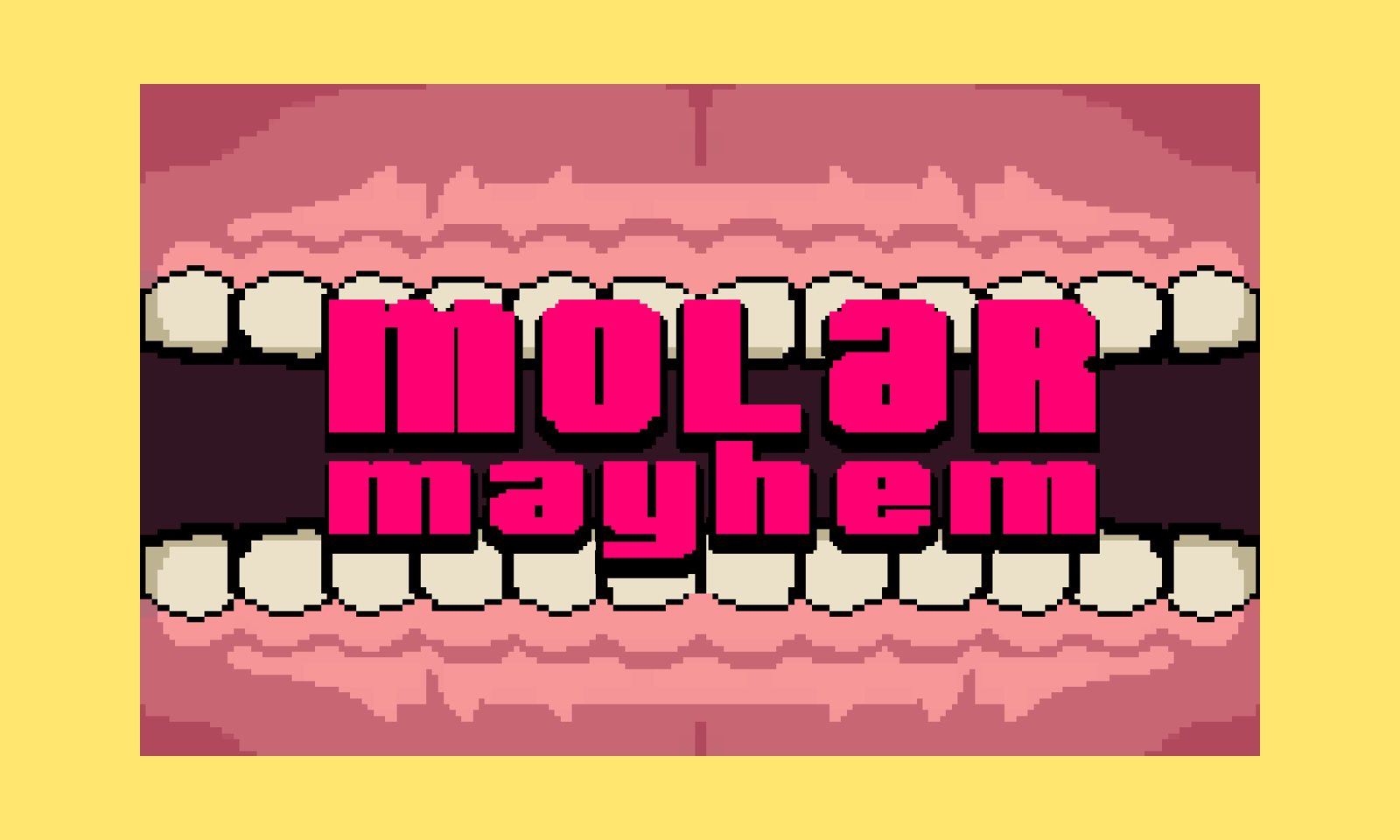 Playdate game Molar Mayhem
